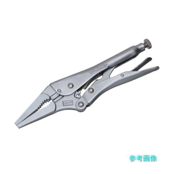 メーカー：(株)スーパーツール在庫状況：仕入先在庫品納期：お支払い確認後、3営業日以内出荷予定（欠品時は早急にご連絡いたします。）商品特長：●狭所作業や細かい作業に最適なロングノーズタイプです。●ロック開放レバーは、ロック時に指を挟み込まな...