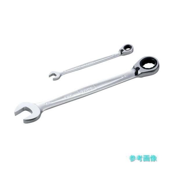 メーカー：TONE(株)在庫状況：仕入先取寄せ品納期：お支払い確認後、4営業日以内出荷予定（欠品時は早急にご連絡いたします。）商品特長：●薄型のラチェットヘッドには72枚ギアを装備しているため少ない送り角5°を実現しました。●レバーはヘッド...