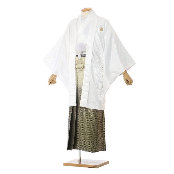 成人式・卒業式　男性袴フルセットレンタル■対応身長　160〜165cm前後■標準ウエスト　60〜100cmまで■サイズ　（約）羽織・着丈:約95 裄丈:約74 袖丈:約53 袴丈:約88.5（cm）■色柄　白菱形(大)|黒白ぼかしダイヤ袴■...