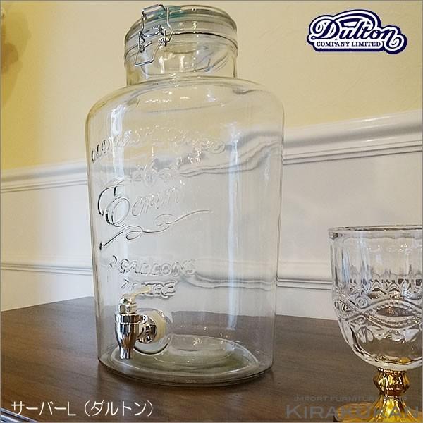 【商品番号】0120365【商品名】DULTON：ビバレッジサーバー エリンL（M411-218L）  【サイズ】幅215×奥行260×高さ365mm  【容  量】7L  【素  材】ガラス・ABS・シリコン・スチール  リアル店舗でも販...