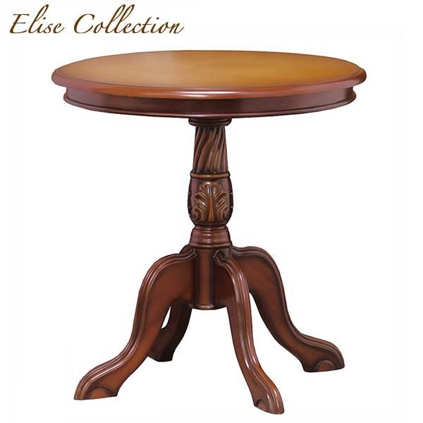 【商品番号】0250192【商品名】コーヒーテーブル  【サイズ】W600×D600×H600mm   【材質】天然木(ラッカー塗装)天板：レザー調貼り仕上げ  【仕様】インドネシア製 完成品   ヨーロピアンな手彫りの彫刻がポイントのエレ...