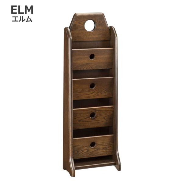 シンプルな中にも洗練された家具シリーズ ELM：エルム 「商品番号」0310639 「商品名」アンティーク家具調 ELM エルム 2082 スリッパラック ニレ材 アンティーク家具風 英国調 木製 「サイズ」幅 29×奥行 15×高さ 82...