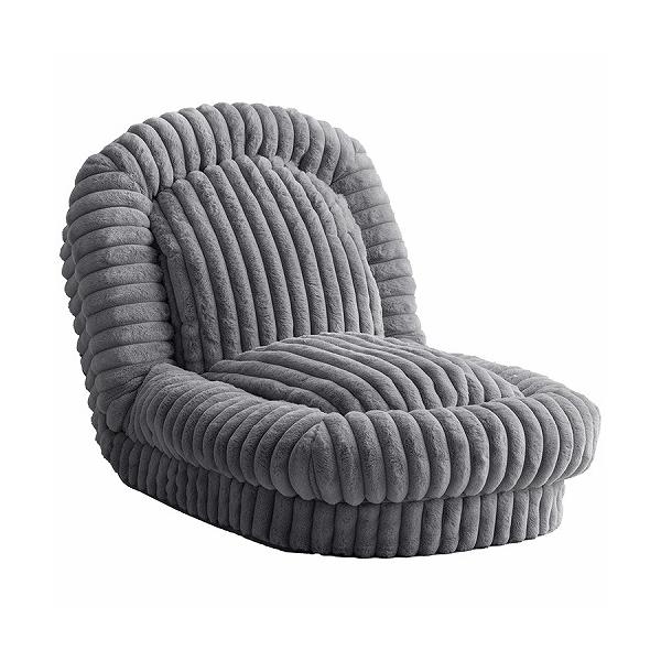 ふわとろソファベッド Foure フール ストライプ生地 [051400007] SF-1400C-GY グレー 座椅子・ソファ・ベッドの3way 宮武製作所