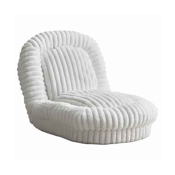 ふわとろソファベッド Foure フール ストライプ生地 [051400010] SF-1400C-WH ホワイト 座椅子・ソファ・ベッドの3way 宮武製作所