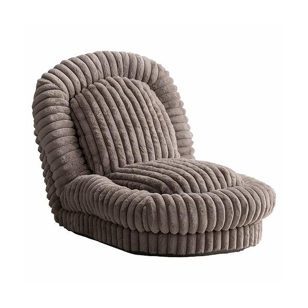 ふわとろソファベッド Foure フール ストライプ生地 [051400017] SF-1400C-GJ グレージュ 座椅子・ソファ・ベッドの3way 宮武製作所