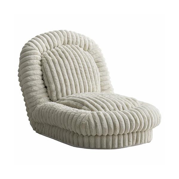 ふわとろソファベッド Foure フール ストライプ生地 [051400057] SF-1400C-OWH オフホワイト 座椅子・ソファ・ベッドの3way 宮武製作所