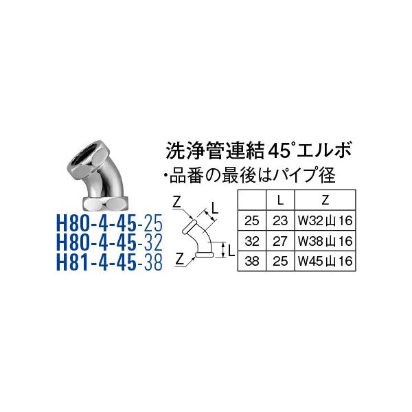 価格.com - SANEI 洗浄管連結45゜エルボ H80-4-45-25 (トイレ・便器) 価格比較