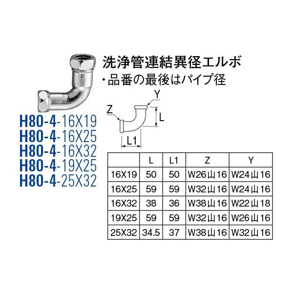 価格.com - SANEI 洗浄管連結異径エルボ H80-4-16X19 (トイレ・便器) 価格比較
