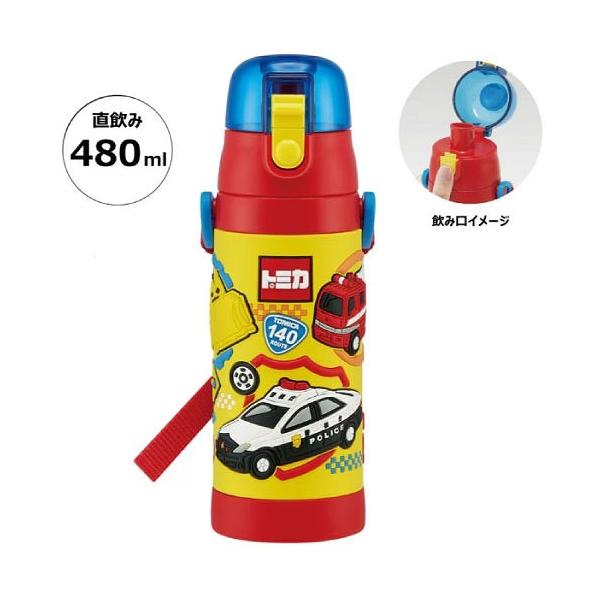 爆買 3Dロック付ワンプッシュダイレクトボトル 480ml トミカ スケーター Skater [4973307484919] SDPV5