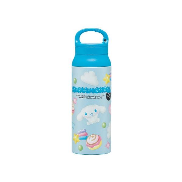 カラビナハンドルステンレスボトル600ml シナモロール  ぷっくりバルーン サンリオ スケーター Skater [4973307713989] STBC6