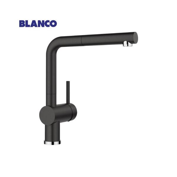 キッチン水栓 LINUS-S anthracite アンスラサイト シングルレバー混合水栓 [BLANCO-516688] ホース引き出し式 逆流防止弁付 BLANCO