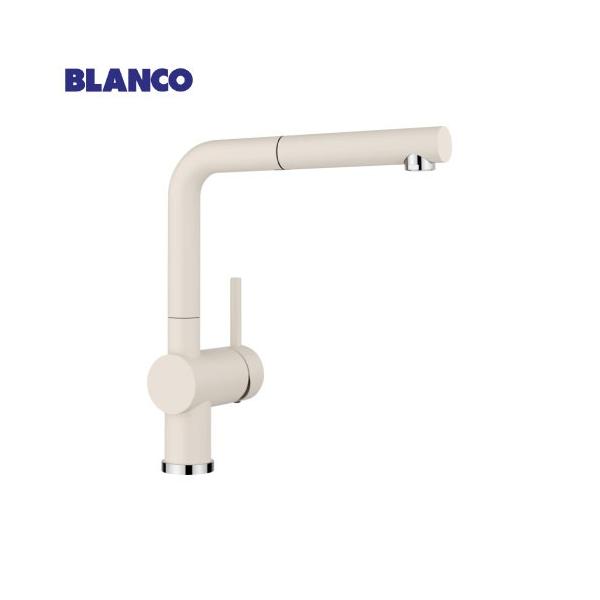 キッチン水栓 LINUS-S soft white ソフトホワイト シングルレバー混合水栓 [BLANCO-526959] ホース引き出し式 逆流防止弁付 BLANCO