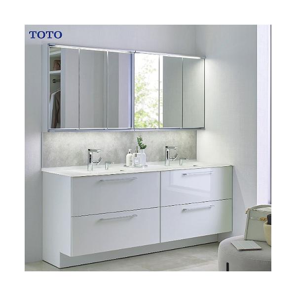 最低価格の 洗面化粧台 エスクアLS ESCUALS TOTO escuals02 間口1500 木製三面鏡 ミディアムウッドN 受注生産品 セットプラン メーカー直送 kochi-ot ...