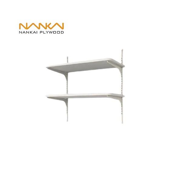 可動棚板セット セレクトシリーズ Bタイプ 幅600mm [KTB2D3W6-W-LW] アートランバー(シェルホワイト)＋アームハング(SSホワイト) 南海プライウッド