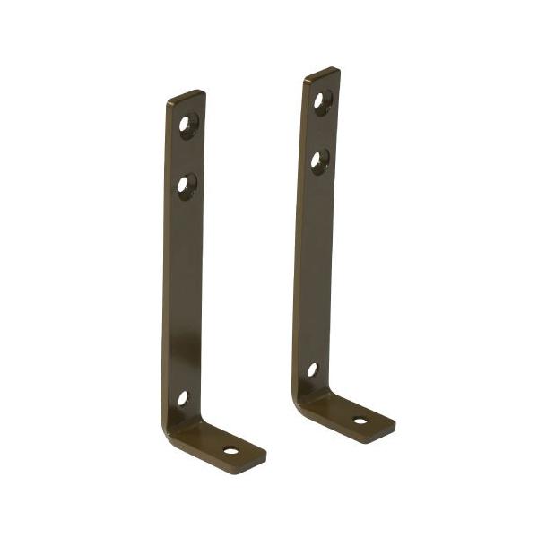 玄関用 木製踏台 SD 上がりかまち用別売固定金具 L128mm 2本入 マツ六 [SD115B] 追加用固定金具4トン配送 車上渡し 法人様限定 メーカー直送