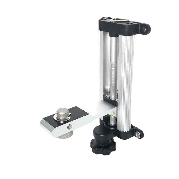 軽天ホルダー磁石式 降調整機能付き シルバー [sh2224-silver] 磁石で軽天に固定！ ほぼ全てのレーザー墨出し器取付可能 水平器付 エビスファスナー
