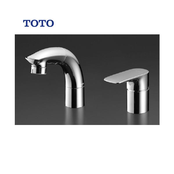 台付シングル混合水栓 エコシングル、ハンドシャワー、エアイン TOTO [TLG05301J] 洗面所・手洗い用　台付き