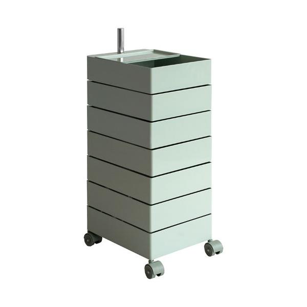 マルチワゴン Pluna プルーナ 7段 ライトグリーン 完成品 キャスターのみ取り付け [562002031] WG-H002-LGR 宮武製作所 メーカー直送