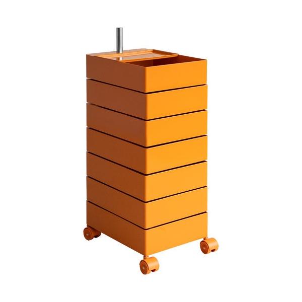 マルチワゴン Pluna プルーナ 7段 オレンジ 完成品 キャスターのみ取り付け [562002011] WG-H002-OR 宮武製作所 メーカー直送