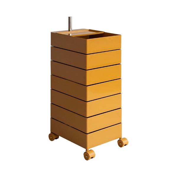 マルチワゴン Pluna プルーナ 7段 イエロー 完成品 キャスターのみ取り付け [562002004] WG-H002-YE 宮武製作所 メーカー直送