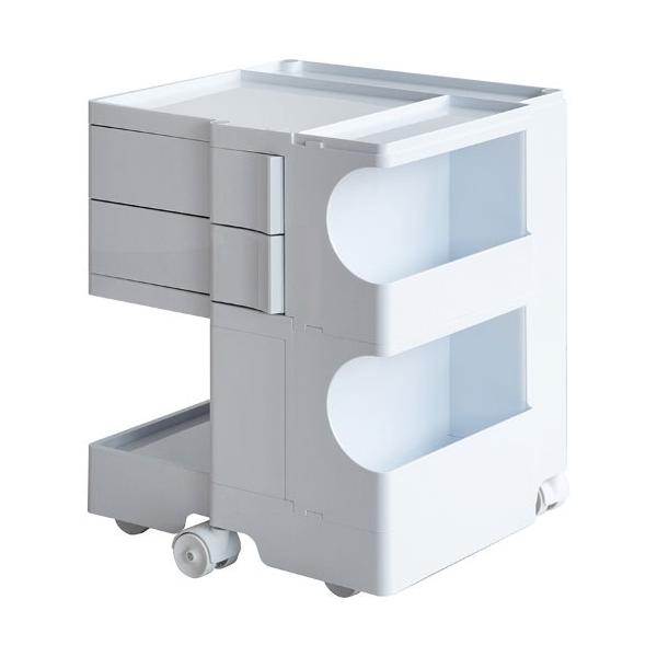 マルチワゴン Pluna プルーナ ロータイプ ホワイト 完成品 キャスターのみ取り付け [562003010] WG-H003-WH 宮武製作所 メーカー直送