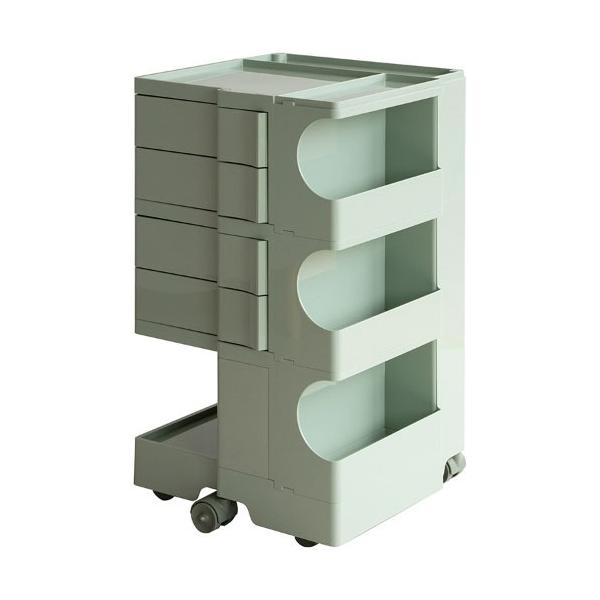 マルチワゴン Pluna プルーナ ハイタイプ ライトグリーン 完成品 キャスターのみ取り付け [562004031] WG-H004-LGR 宮武製作所 メーカー直送