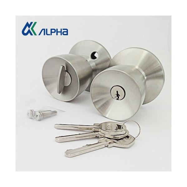 ALPHA TAF用 握り玉錠商品詳細◆キー本数３本付属◆対応扉厚(DT)27.6mm◆付属品ドアノブ内外◆主な使用ドアトステム ロンカラーF, 204F◆適合刻印例TAFなど
