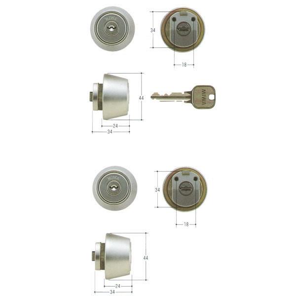 MIWA U9シリンダー LZ-2タイプ 2個同一セット【MCY-421】カギ違い数は150,994,994通り。ピッキング対策にロータリータンブラーとロッキングバーを採用し、従来品ディスクシリンダー(廃番製品)から防犯性能が向上。【商品詳...