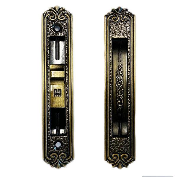 TOSTEM 引戸 戸先錠 SMKH-118主に、トステムの玄関引戸に使用されている戸先錠です。※必ず、ご注文前に、画像と商品詳細から形状をご確認下さい。商品詳細◆キー本数：なし◆形式：戸先錠(内締り)◆締り/内部操作：カマ/スライド◆フロ...