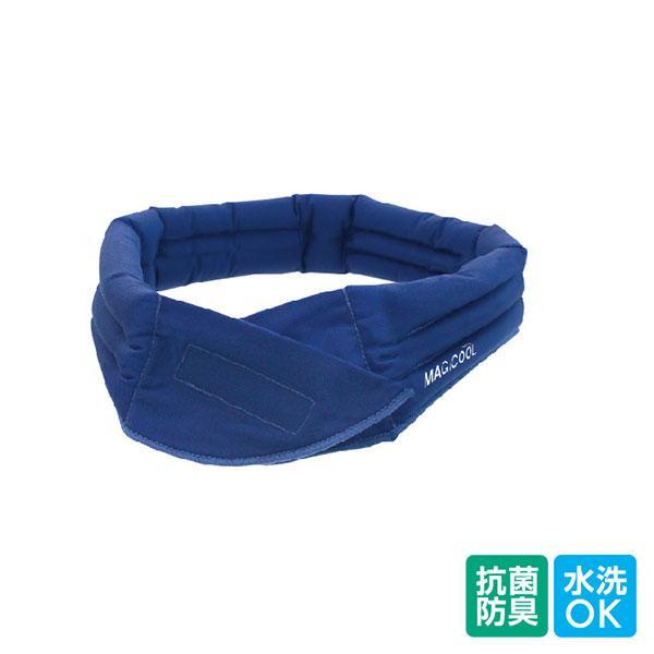水を含ませるだけ。気化熱作用でひんやり持続20時間！冷感持続！■首（頸部）を冷やすことで熱中予防！■フィットテープで簡単装着！【サイズ】55×570mm【カラー】ネイビー