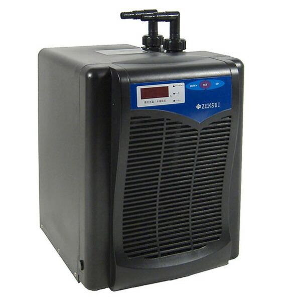 【送料無料】ゼンスイ 水槽用 クーラー 海水・淡水兼用 ZR-75E●本体サイズ：幅27.4×奥行32.5×高さ41.5cm　重量12.4kg●原産国：中国●低価格、屋内型クーラー●マイナスイオン発生装置付き●水槽に温度センサー投げ込み不要...