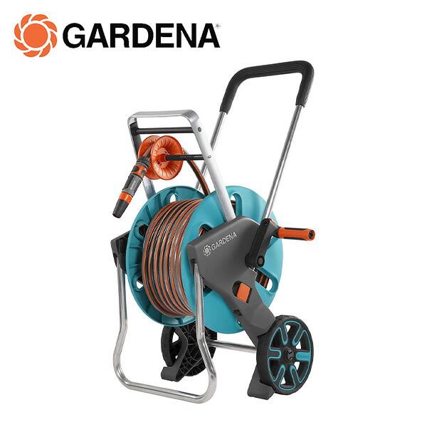 【送料無料】ガルデナ(GARDENA)ホースリールトロリー Mサイズ 20mホース コネクター スプレーノズル付き AquaRoll EasySet M 18517-20 967687901本体サイズ幅39×奥行36×高さ73cm　重量6....