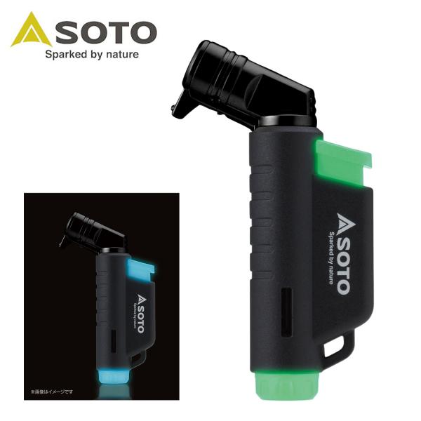 【送料無料】SOTO ソト マイクロトーチACTIVE 蓄光 ST-486LU/ST-486LUBL本体サイズ幅5×奥行1.9×高さ9cm　重量45g材質樹脂、ステンレス、真鍮、鋼材仕様●原産国：日本商品説明●人気のマイクロトーチACTIV...