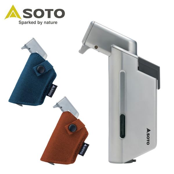 【送料無料】SOTO ソト マイクロトーチEDGE ホルスターセット ST-489CSNV/ST-489CSTC本体サイズ本体：幅5.1×奥行1.9×高さ9cm、重量83gホルスター：幅4.5 ? 奥行3 ? 高さ7cm、重量15g材質本体...