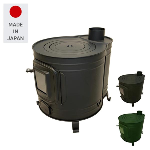 【送料無料】ホンマ製作所 HONMA 薪ストーブ 時計型 ガラス窓付き ミニ 日本製 AF-40本体サイズ幅33×奥行41×高さ33.8-199cm　重量4.8kg材質本体：鉄煙突：ステンレス仕様●原産国：日本商品説明●時計型薪ストーブの最...