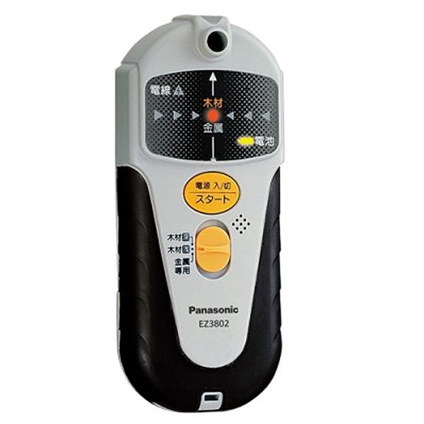 【送料無料】パナソニック(Panasonic) 内装材専用 乾電池式 壁うらセンサー EZ3802●本体サイズ：幅6.6×奥行16.1×高さ3.6cm　重量140g●電源：単3乾電池2本(別売)●探知モード：3種類●探知モード(木材深)：【...