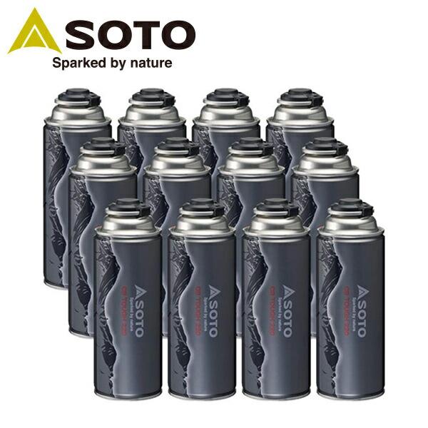 【送料無料】SOTO CB TOUGH 220 12本セット CB缶 ハイパワー カセットボンベ ST-712本体サイズ幅6.5×奥行6.5×高さ18.6cm　重量334g材質液化プロパン、液化イソブタン、液化ノルマルブタン仕様●原産国：日...