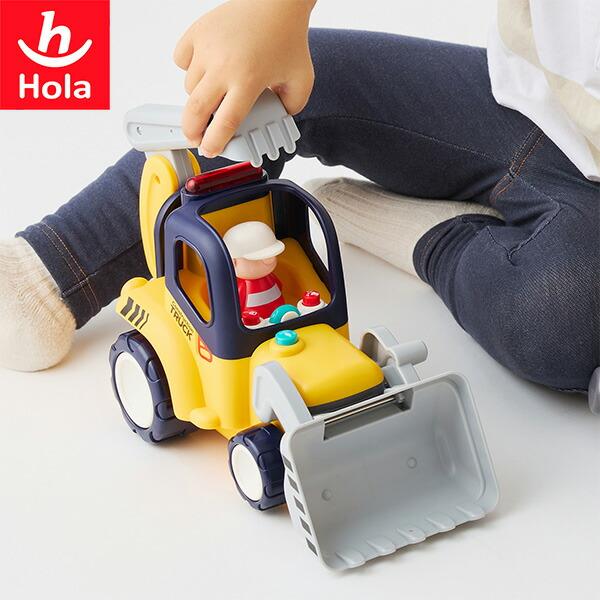 【送料無料】オラトイズ Hola Toys 音がいっぱい!はじめてのリモコンショベルカー(対象18ヶ月から) TYHOL9988本体サイズ幅32×奥行12.5×高さ15.5cm 重量578g 【ショベルを伸ばした状態】幅43cm×奥行12....