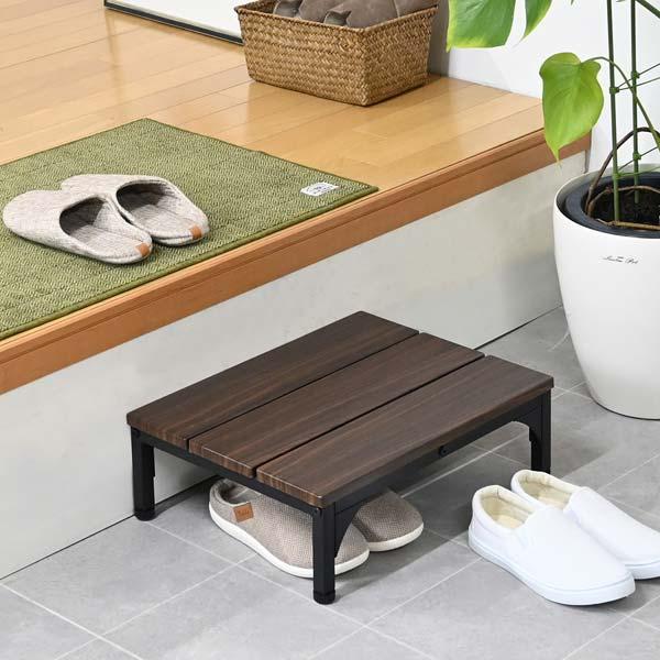 ○カラー：ダークブラウン、ナチュラル○商品サイズ：Ｗ45ＸＤ35.5ＸＨ15.5ｃｍ○材質：（本体）スチール・粉体塗装（地板）化粧繊維板○商品重量：約3.2kg○組立式○送料無料(北海道・沖縄・離島は別途送料がかかります)※アウトレット商品...