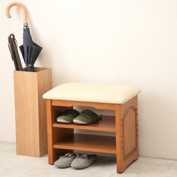 ○カラー：画像をご確認ください○サイズ：(約)幅41×奥行31×高さ43×座面高43cm○素材：フレーム:天然木（ラバーウッド）、棚:プリント化粧繊維板、張地:合成皮革■組立式○生産地：ベトナム製○送料無料(北海道・沖縄・離島は別途送料がか...