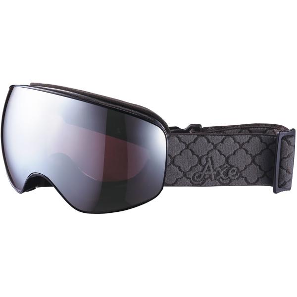 アックス AXE ゴーグル OMW-675 レディース ダブルレンズ くもり止め加工 メガネ対応 ヘルメット対応 紫外線 スノーボード ウィンタースポーツ ゲレンデ 雪山  OMW675 BK　スキー　スリムなフレームリムでクセのないデザイ...