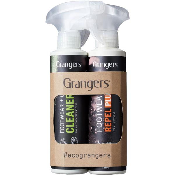 グランジャーズ Granger's シューズ ケア ツインパック OWP  1500015　アウトドア　グランジャーズのフットウエア用ギアクリーナーとFWリペルの2本セット。どちらも吹き付けて使用するタイプのクリーナー&amp;撥水剤です。...