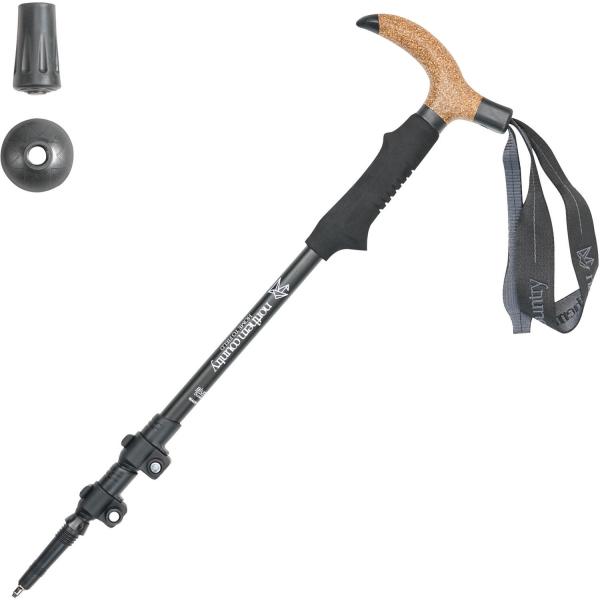 ノーザンカントリー northern country T 型ポール 1 本　ALMINIUM　TR3034　アウトドア　状況に応じて握り方を変えられる I 型と T 型の 2WAY グリップ。