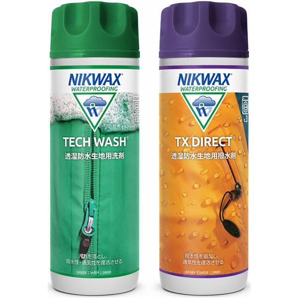 ニクワックス NIKWAX ツインパック テックウォッシュ TX.ダイレクトWASH-IN 洗剤 撥水剤 レインウェア スキーウェア フリース テント キャンプ 撥水 ジャケット アウター  EBEP01　アウトドア　人気のテックウォッシュ...