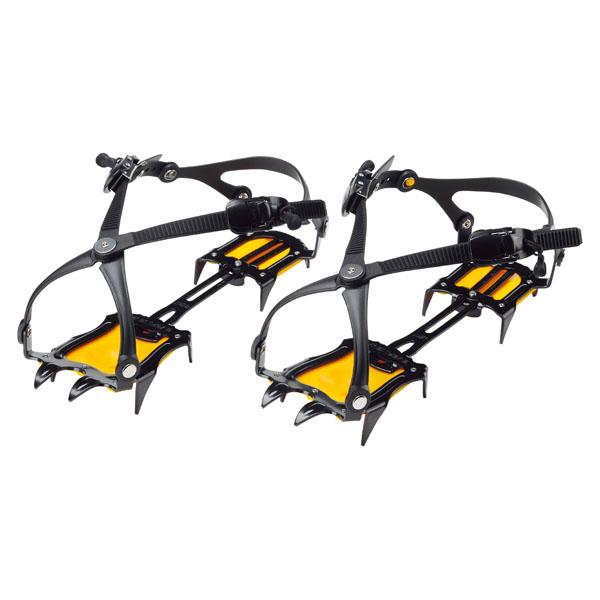 エバニュー Evernew 10本爪アイゼン  EBY017　アウトドア　冬山トレッキング用の10本爪アイゼン。Vクロスバンド・2バックルシステムで着脱が簡単スムーズです。誤挿入防止機能付きのワンタッチバックルシステムや靴をしっかりと固定す...