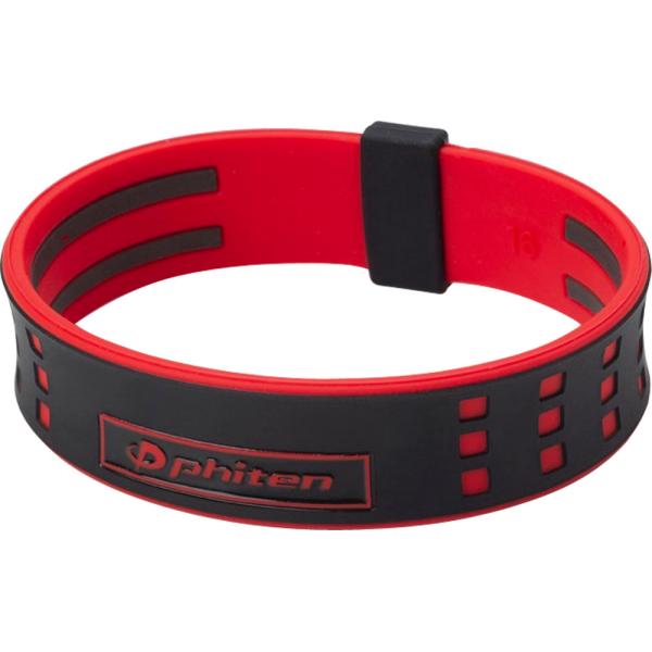 ファイテン Phiten ラクワブレス RAKUWAブレスS DUO 2 ブラック×レッド 16cm 磁気ブレスレット チタンブレスレット スポーツブレスレット メンズ レディース  TG806025　人気のDUOブレスが、着け易さと強度を...