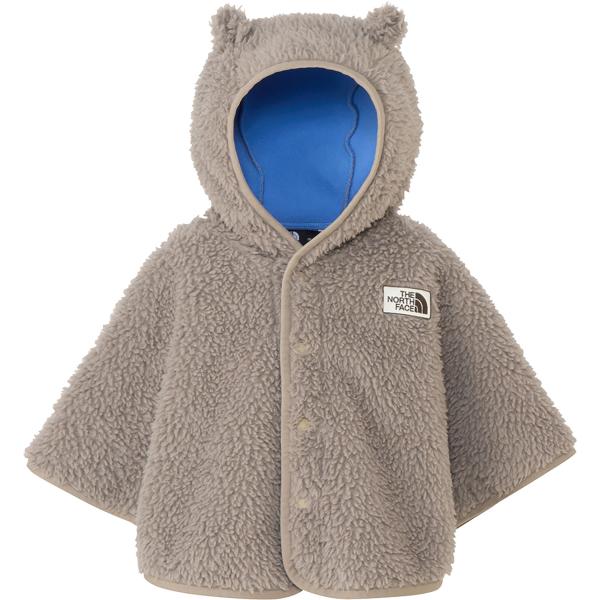 ザ・ノース・フェイス THE NORTH FACE ベビーカドルフリースポンチョ 赤ちゃん 子供 アウター 上着 保温 秋冬 防寒 外遊び おでかけ 着脱簡単 ドットボタン ロゴワッペン フード付き 耳付き  NAB72402　アウトドア　...