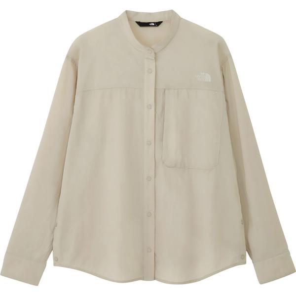 ザ・ノース・フェイス THE NORTH FACE ハイカーズシャツ レディース 長袖 トップス 襟付き 高ストレッチ性 お出かけ 普段着 シンプル 無地 胸ポケット ハイキング キャンプ レジャー  NRW12601　アウトドア　着用時の...