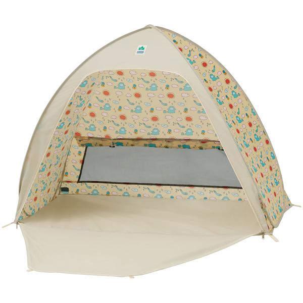 ロゴス LOGOS おにぎりポップフルシェード ロゴスのえほん・水くん ワンタッチテント フルクローズ 着替え 荷物置き 公園 海水浴 プール レジャー ビーチ メッシュ窓付き  71205002　アウトドア　組立て一瞬!公園やビーチなどで...