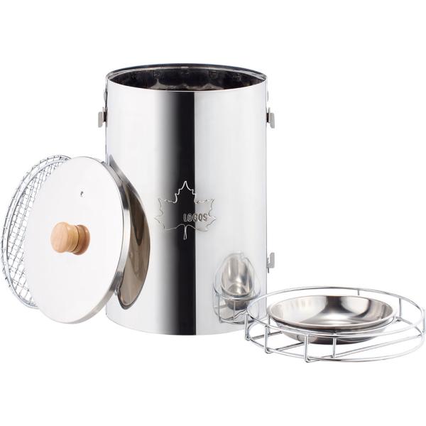 ロゴス LOGOS LOGOSの森林 ファミリースモーカー 燻製 薫製 くん製 スモーク 入門 ビギナー 初心者 BBQ バーベキュー キャンプ レジャー 調理 クッキング   81066040　アウトドア　はじめての薫製料理に最適!シンプ...